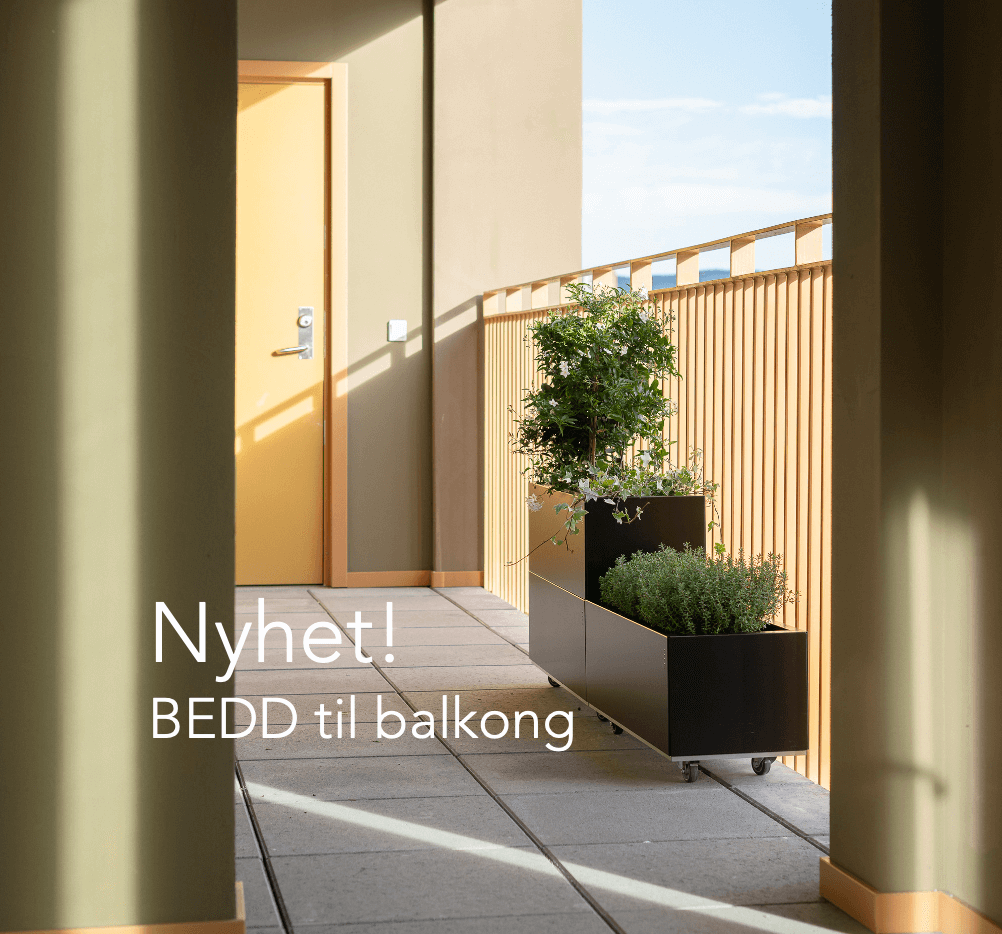 Plantekasse til balkong - Norsk design og 10 års garanti – BEDD